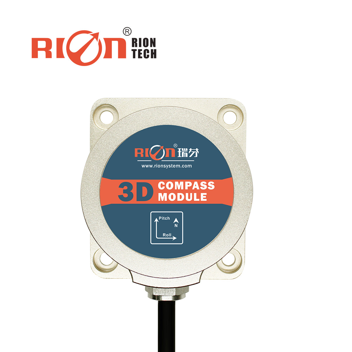 IP67 안테나 / ROV / 광산용 아지무스 나침반 자기 방향 센서